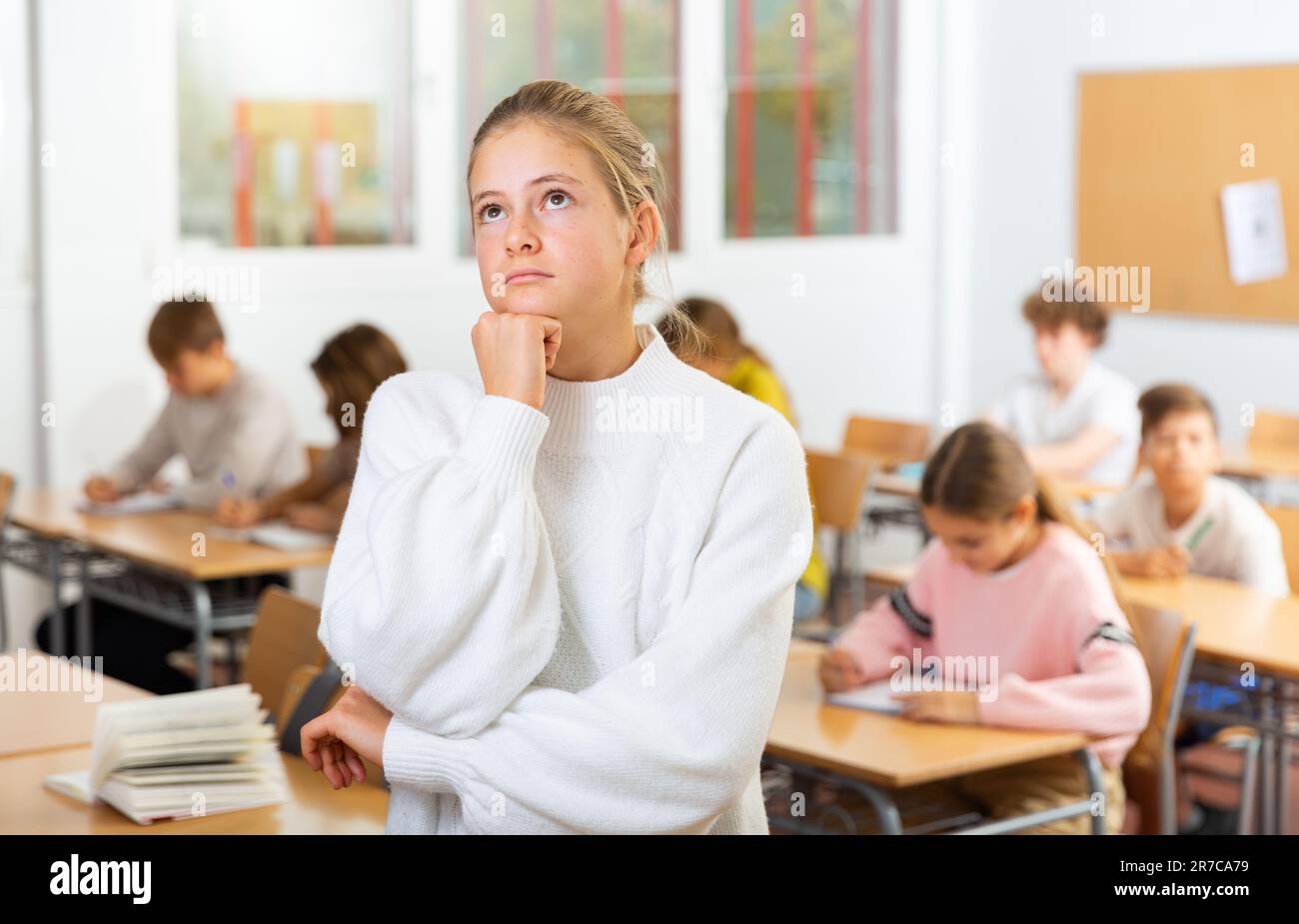Focused classmates background hi-res stock photography and images - Alamy
