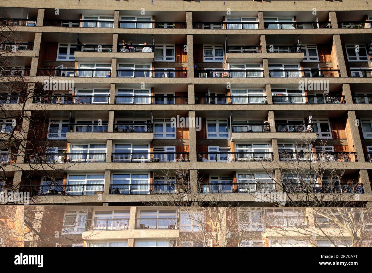 Caradale House Brutalist Architecture Hackney London Stock Photo - Alamy
