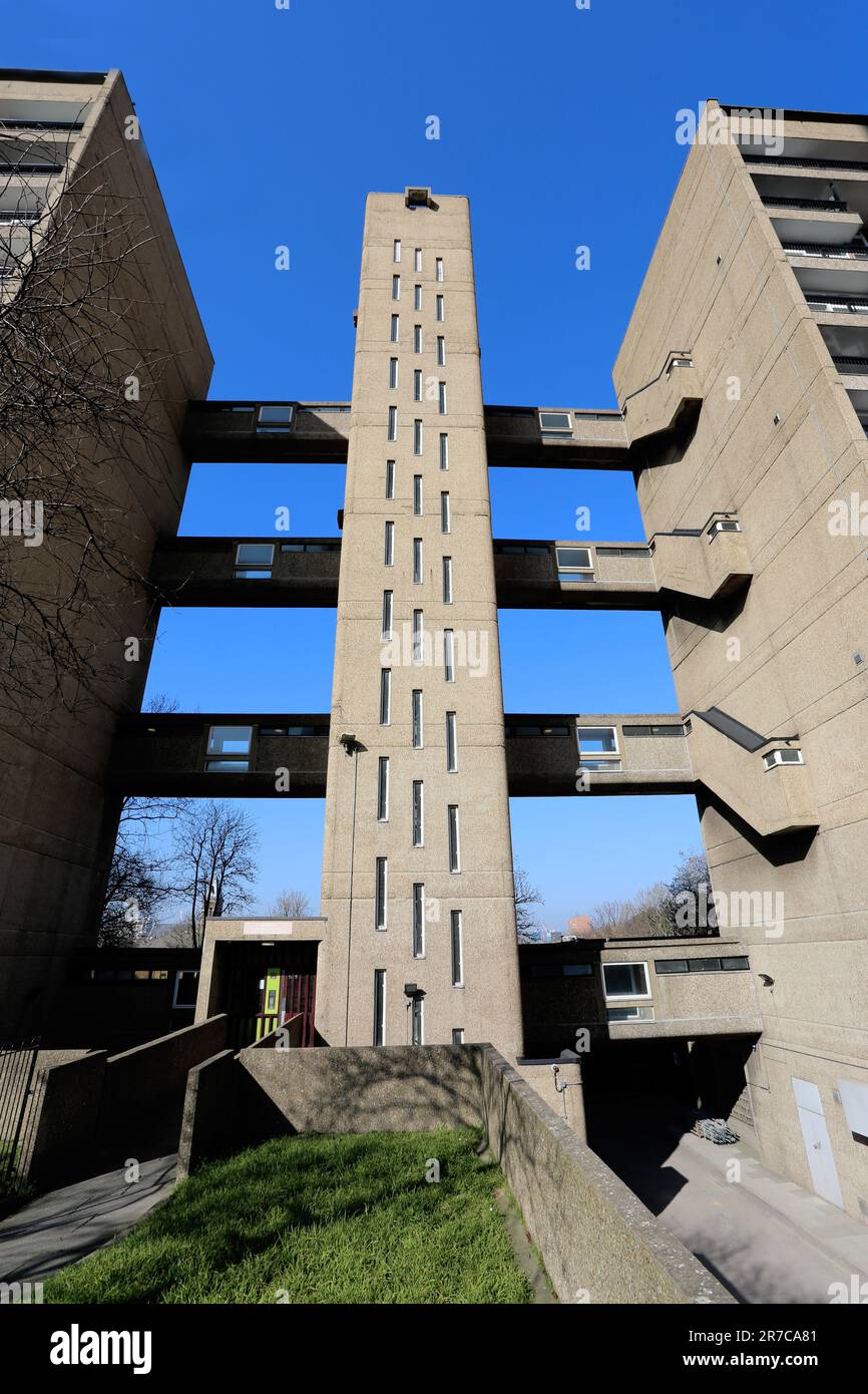 Caradale House Brutalist Architecture Hackney London Stock Photo - Alamy