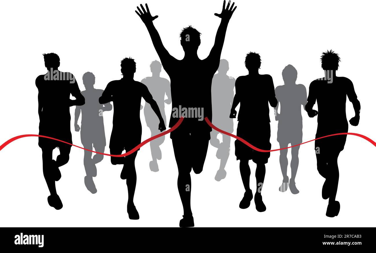 Racing crowd Stock Vector Images - Alamy