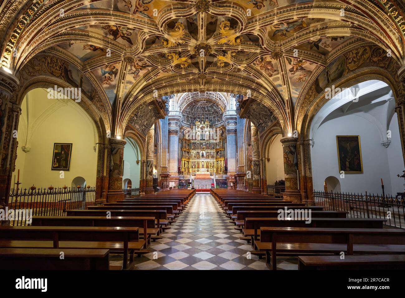 Church Interior of Royal Monastery of St. Jerome (San Jeronimo de ...