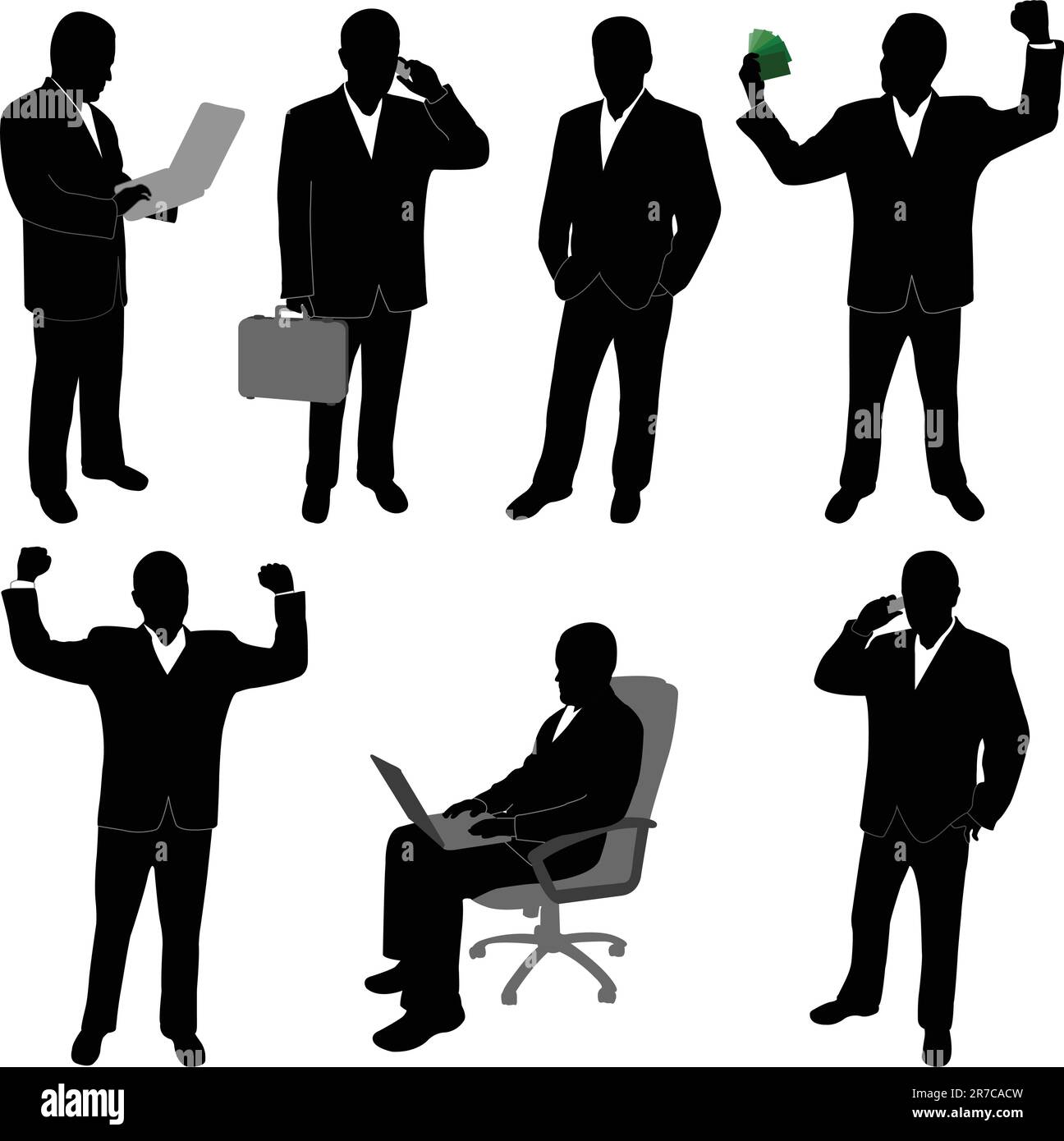 Side view modern businessman Stock Vector Images - Alamy