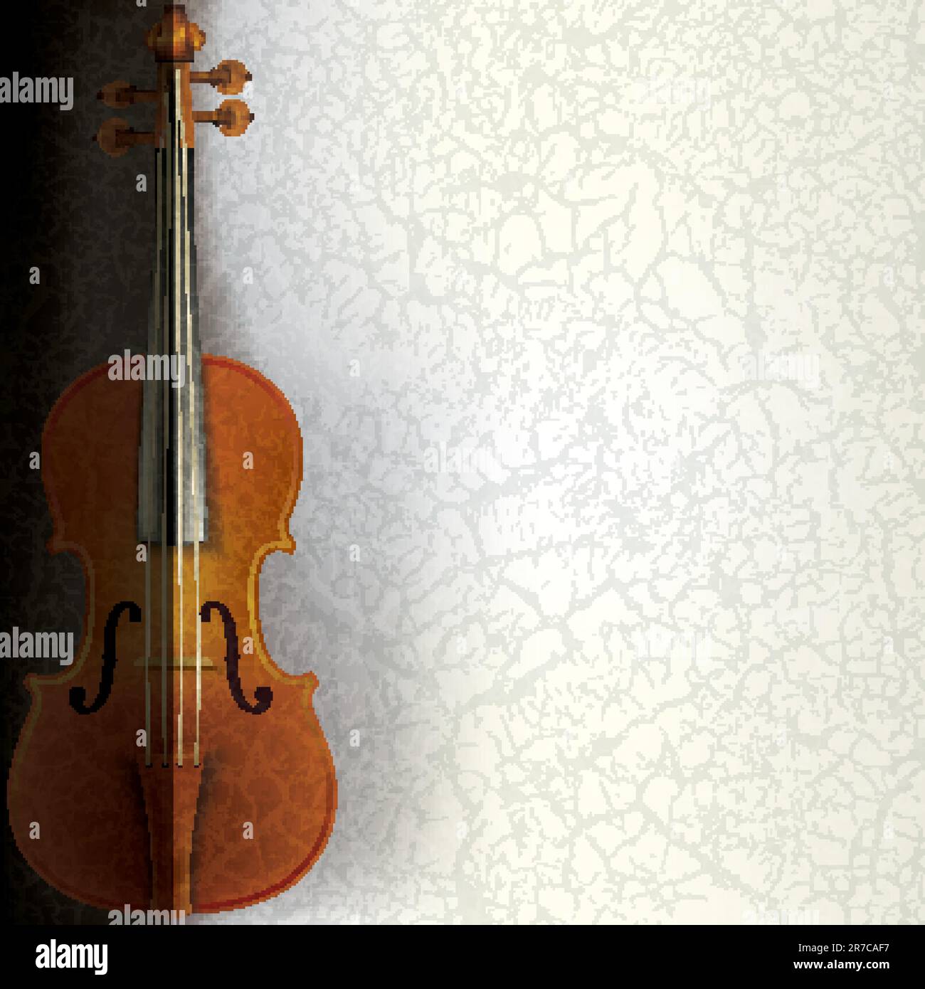 abstract music grunge background with violin on white Stock Vector ...