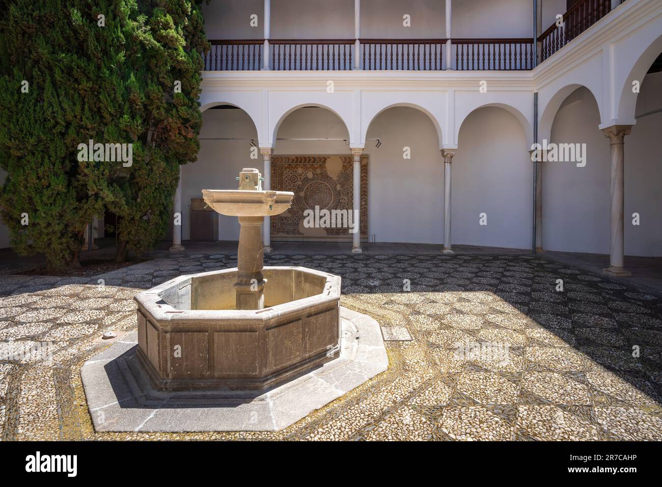 Courtyard of Archaeological Museum of Granada - Granada, Andalusia ...