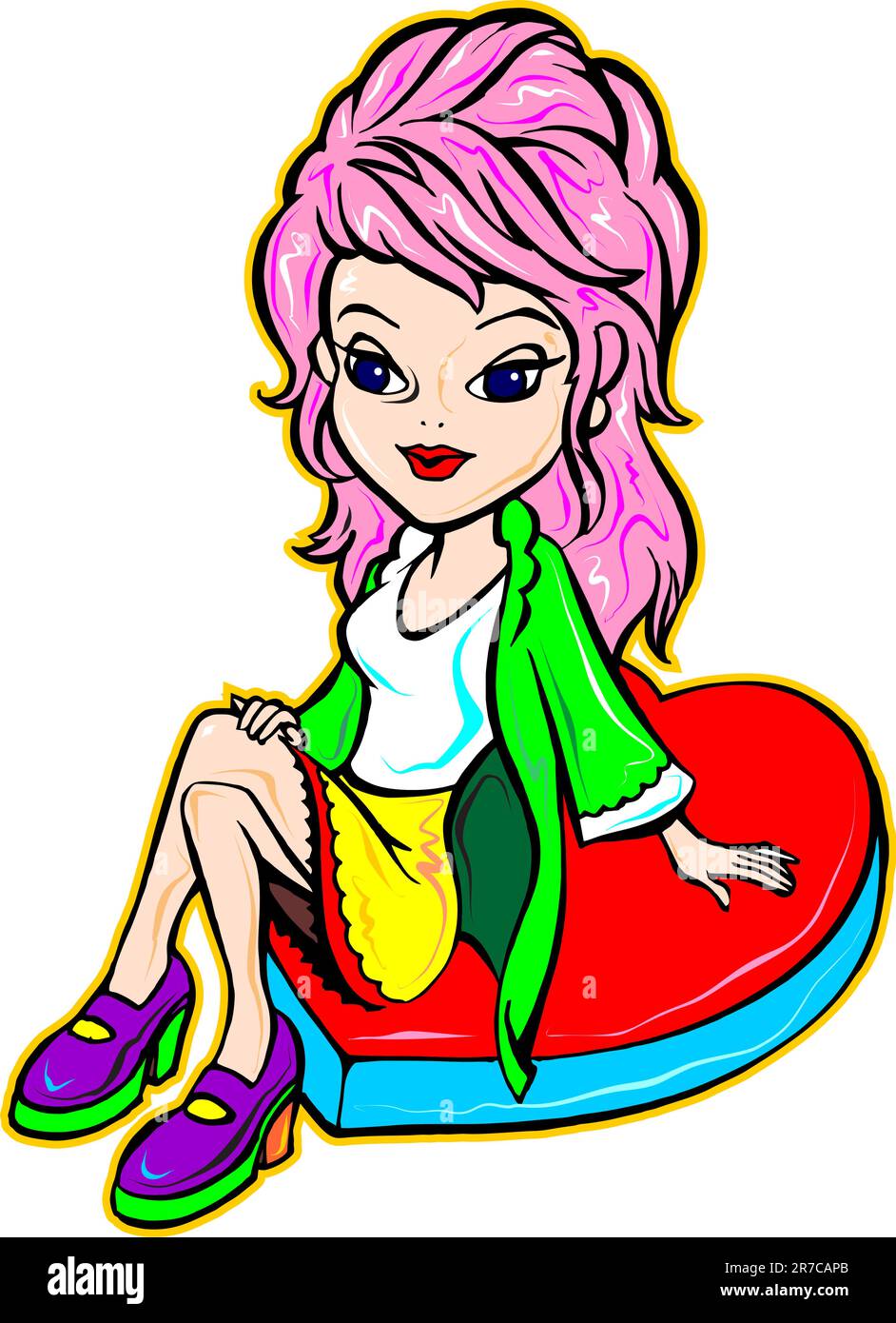 Pretty Girl Stock Vector Images Alamy