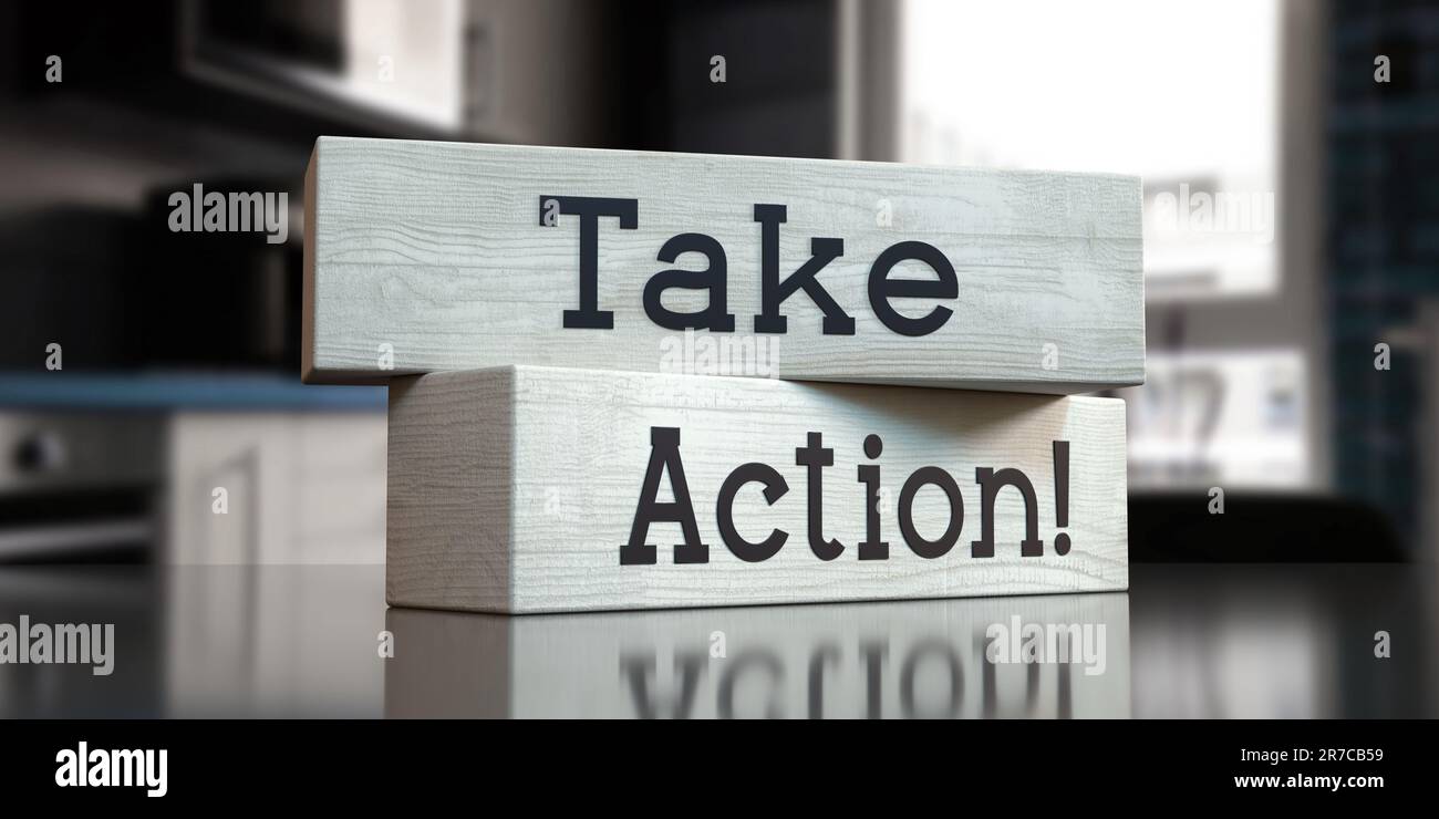 Wooden blocks words take hi-res stock photography and images - Alamy