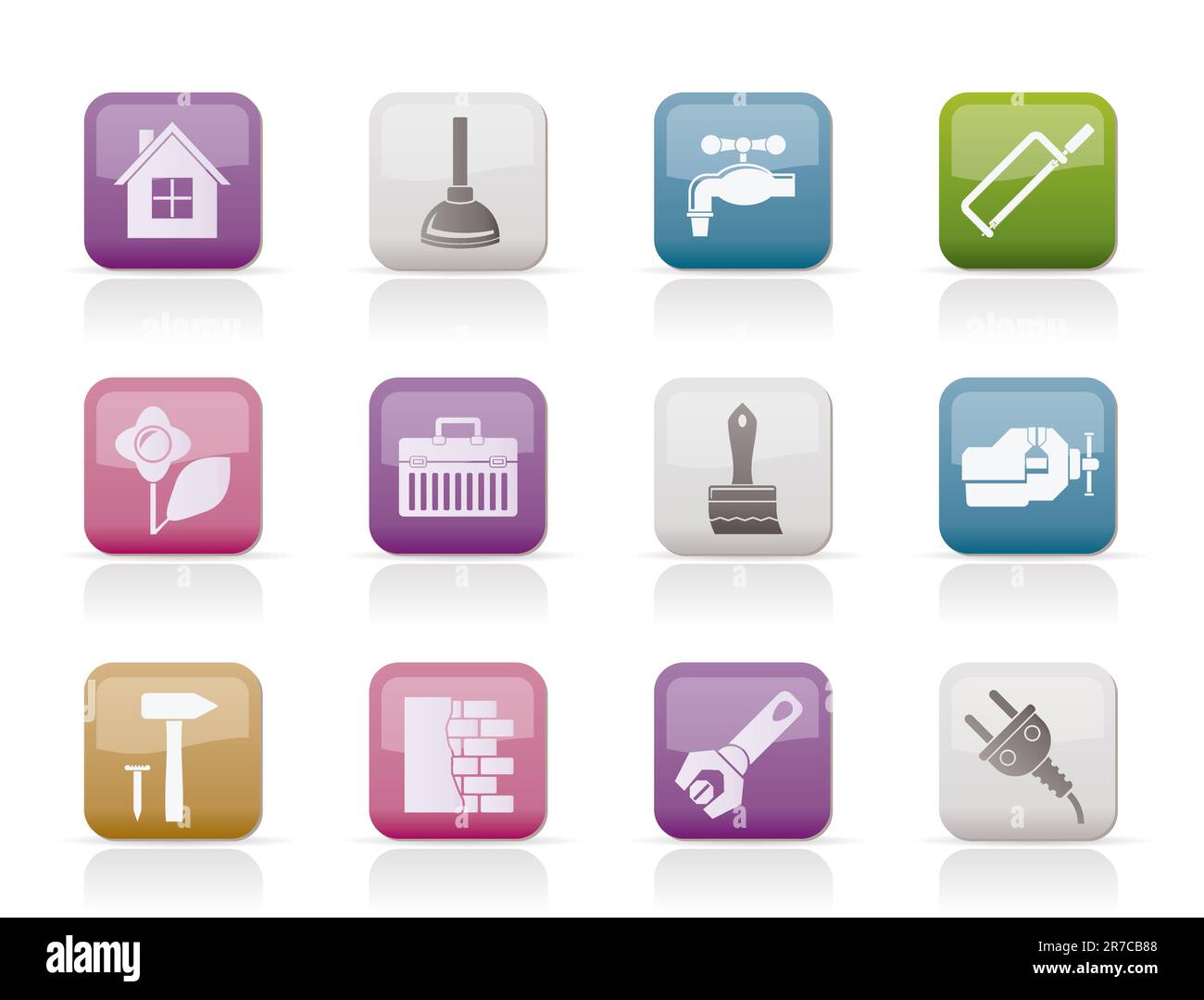 construction and do it yourself icons - vector icon set Stock Vector ...