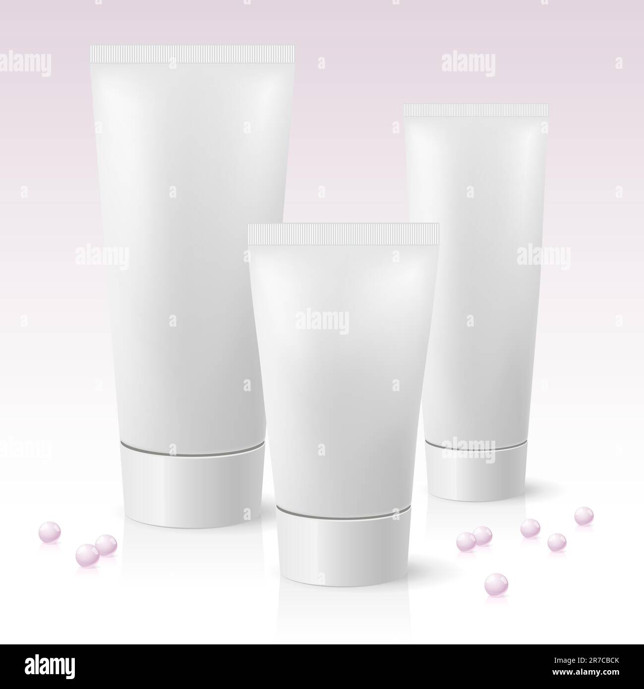 Cosmetic gel on pink Stock Vector Images - Alamy