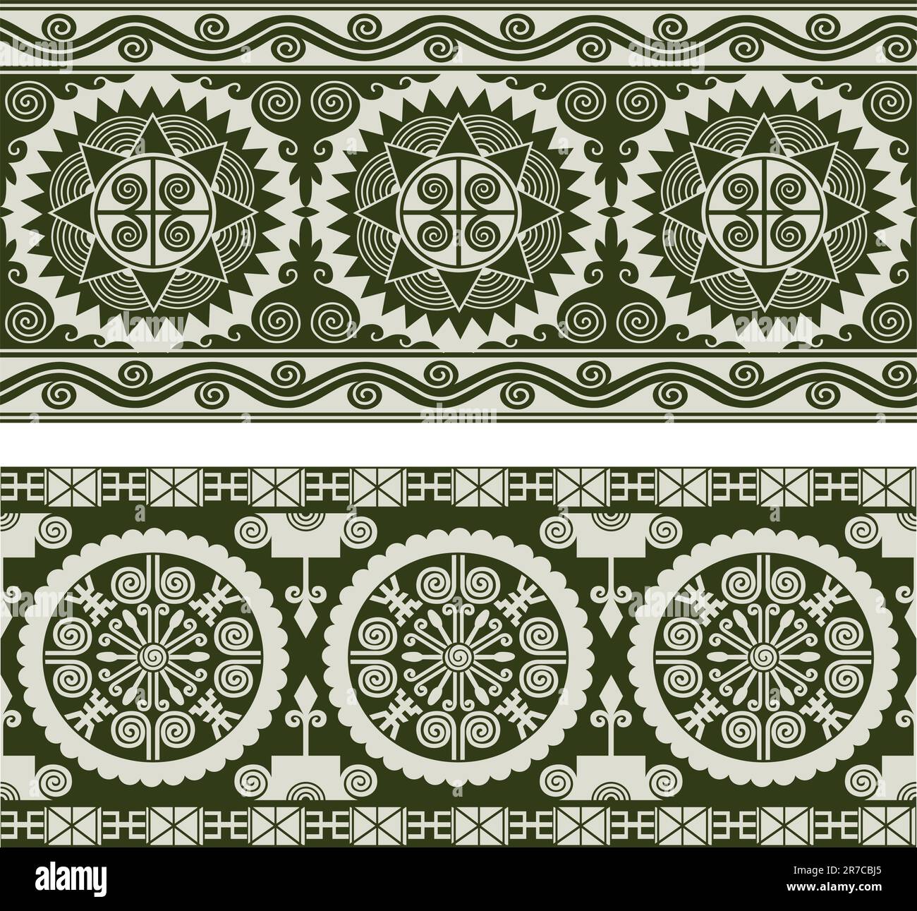 abstract scroll circular border banner Stock Vector Image & Art - Alamy