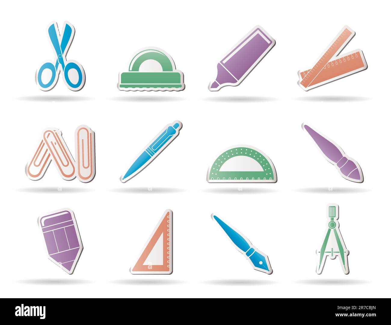 Office tools image Stock Vector Images - Alamy