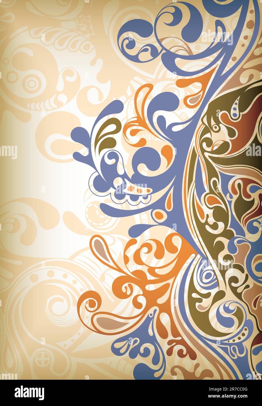 Illustration of abstract curve background Stock Vector Image & Art - Alamy