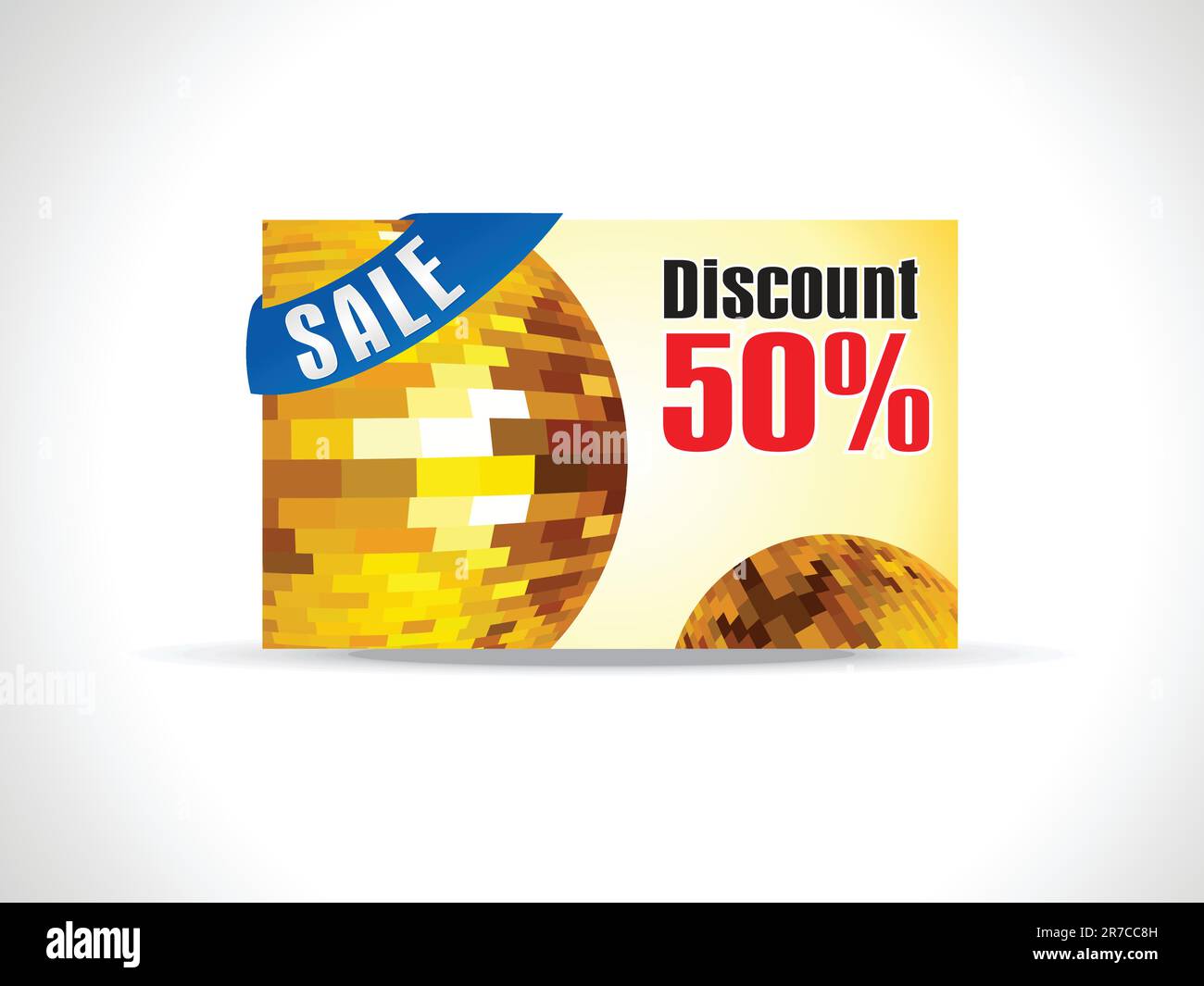 abstract colorful discount card vector illustration Stock Vector Image ...