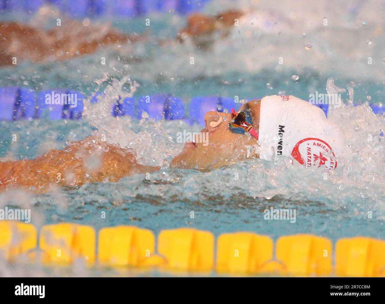Mewen Tomac, Men Final 200 M backstroke during the French Elite ...