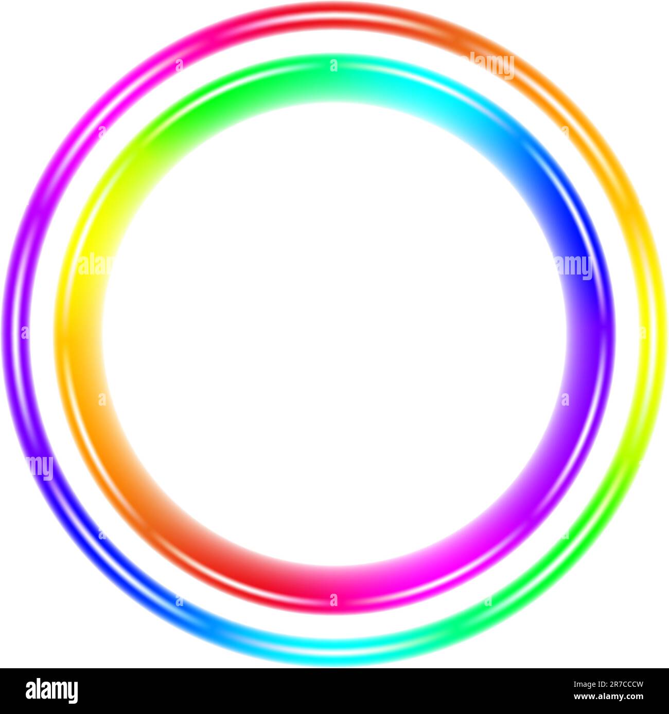 Multicolor spectral circle. Illustration on white background Stock ...
