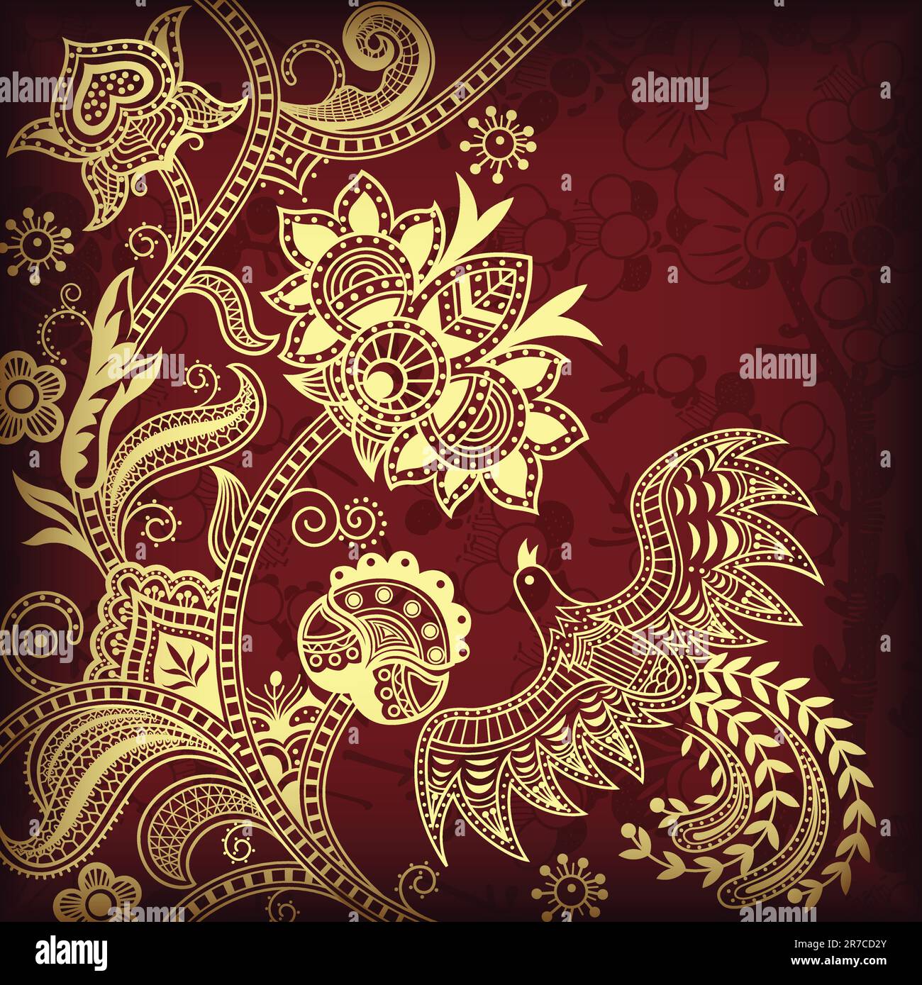 Illustration of abstract floral in asia style Stock Vector Image & Art ...