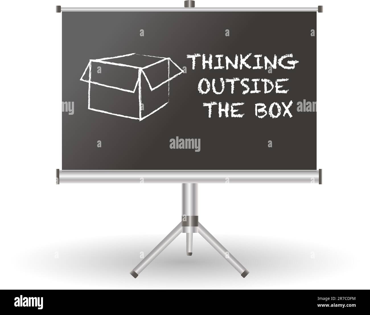 Thinking outside the box Stock Vector Image & Art - Alamy