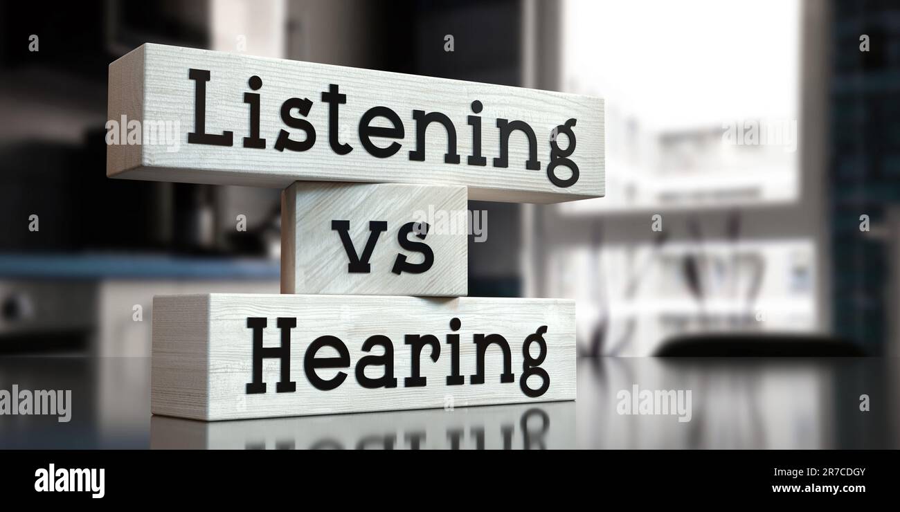 Hearing words hi-res stock photography and images - Alamy