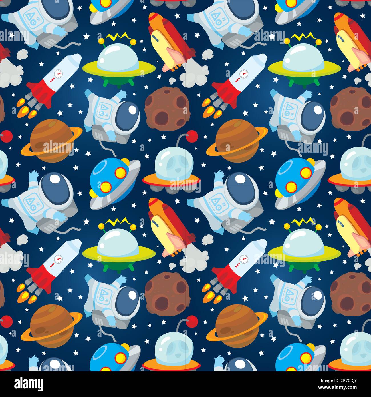 seamless space pattern Stock Vector Image & Art - Alamy