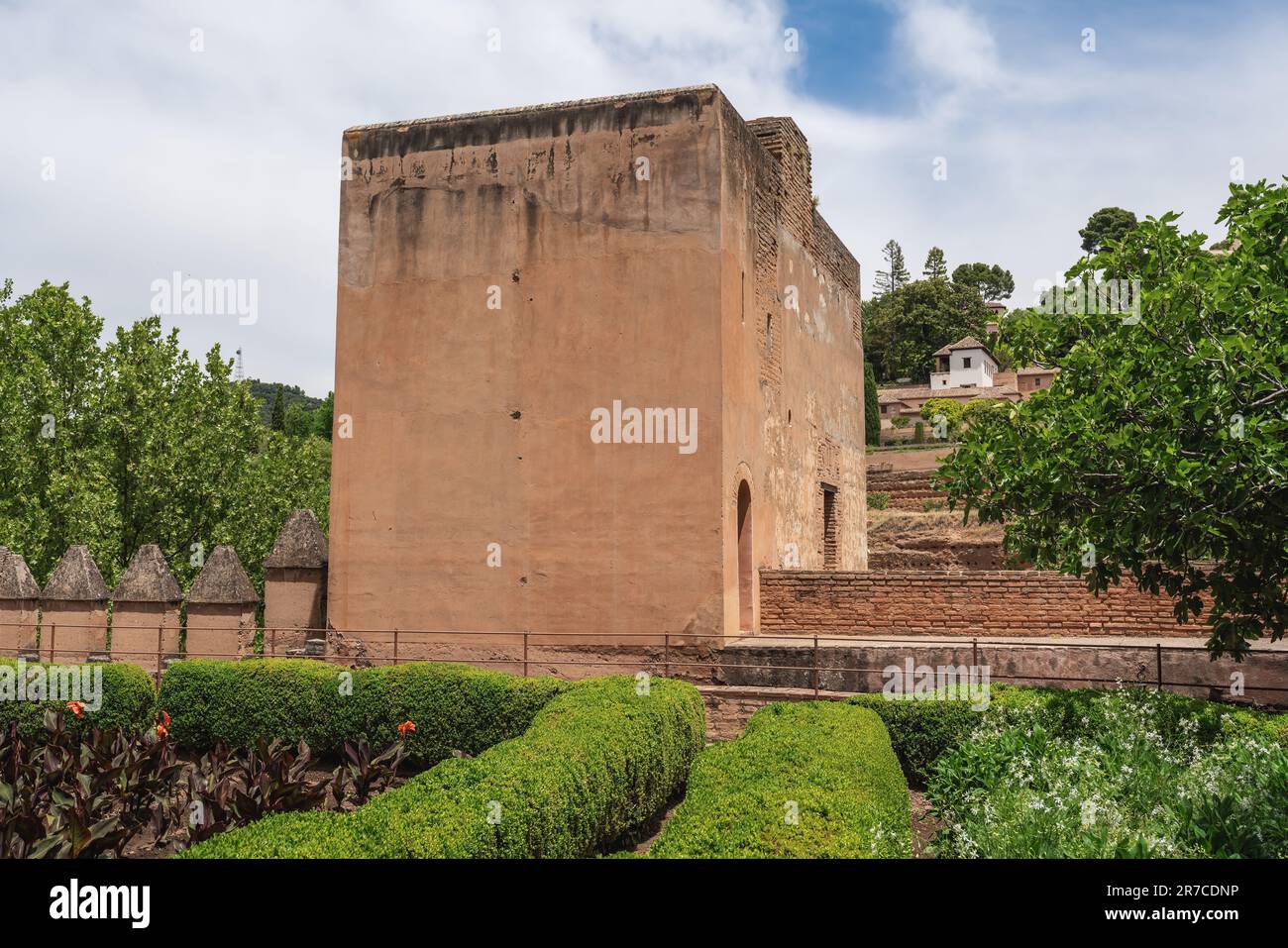 Tower of the Judge (Torre del Cadi) at Paseo de las Torres in Alhambra ...