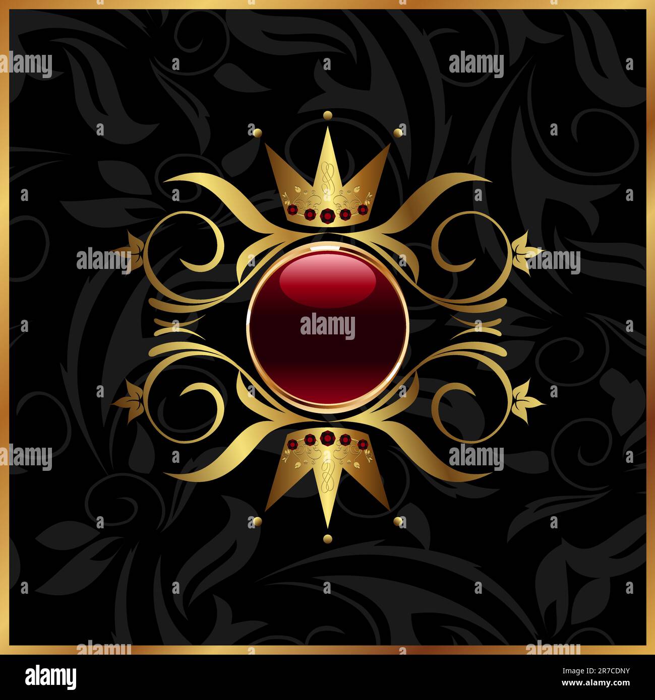 Crown circle Stock Vector Images - Alamy