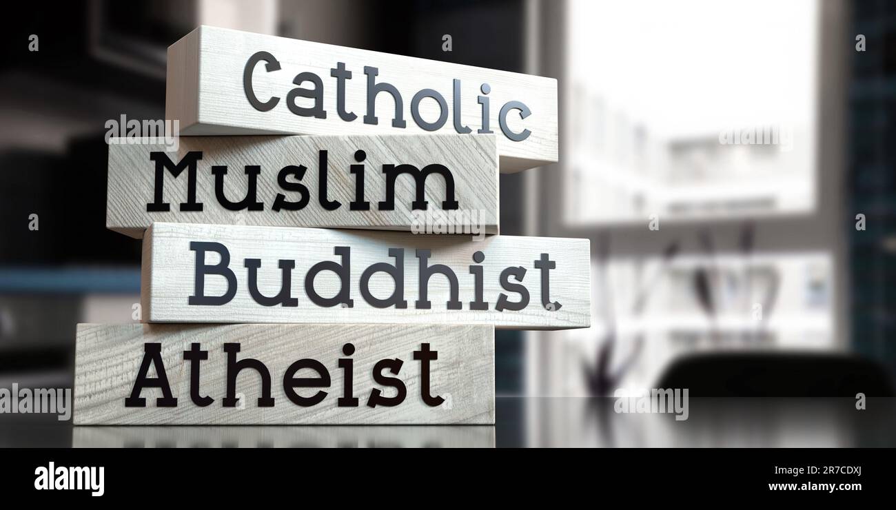 Christian buddhist islamic hi-res stock photography and images - Alamy