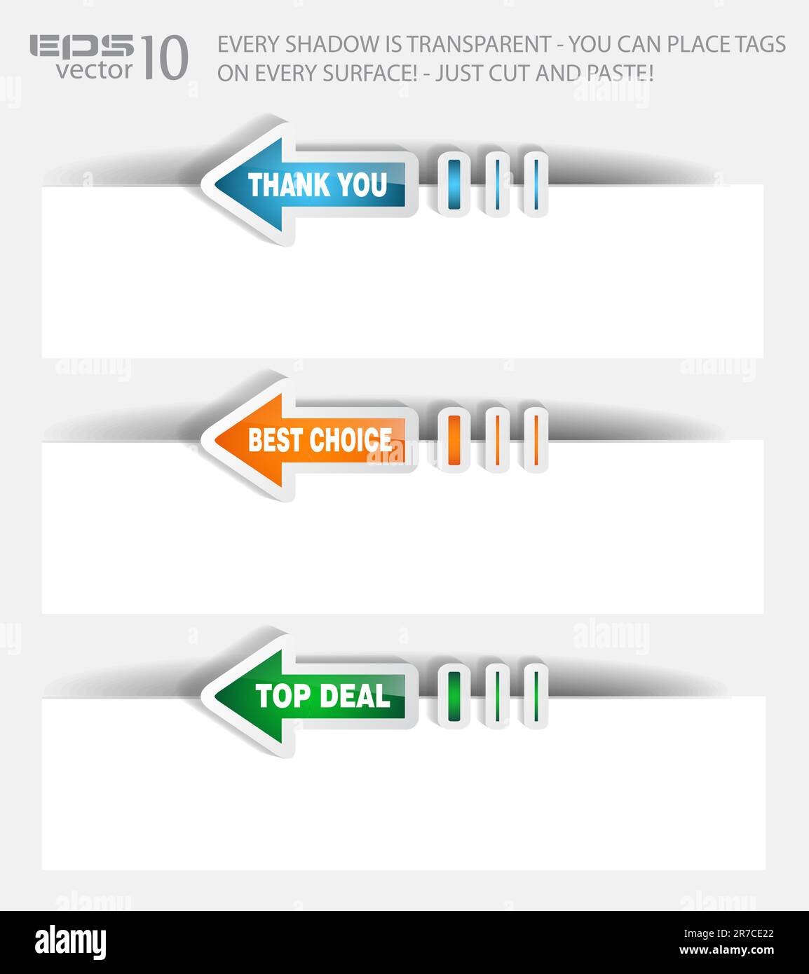 Original Style Paper Tag with TRANSPARENT shadows. Ready to copy and ...