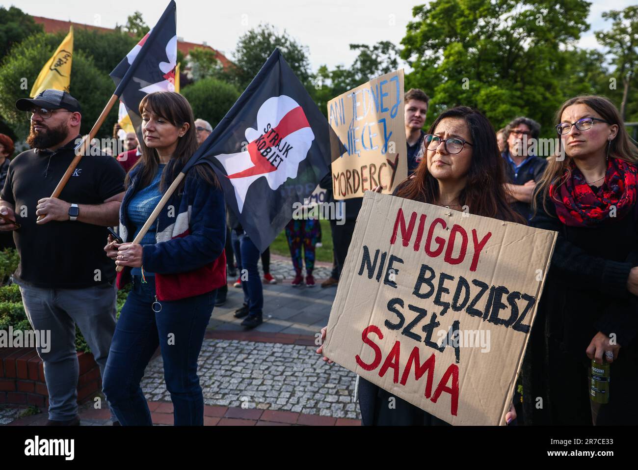 Gliwice, Poland. 14th June, 2023. People attend 'Not one more ...