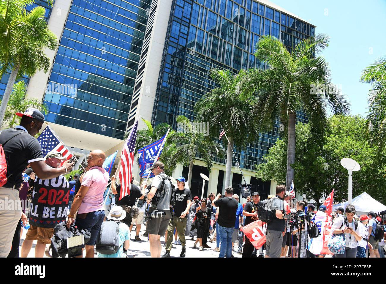 Donald trump arraignment draws protests hi-res stock photography and ...