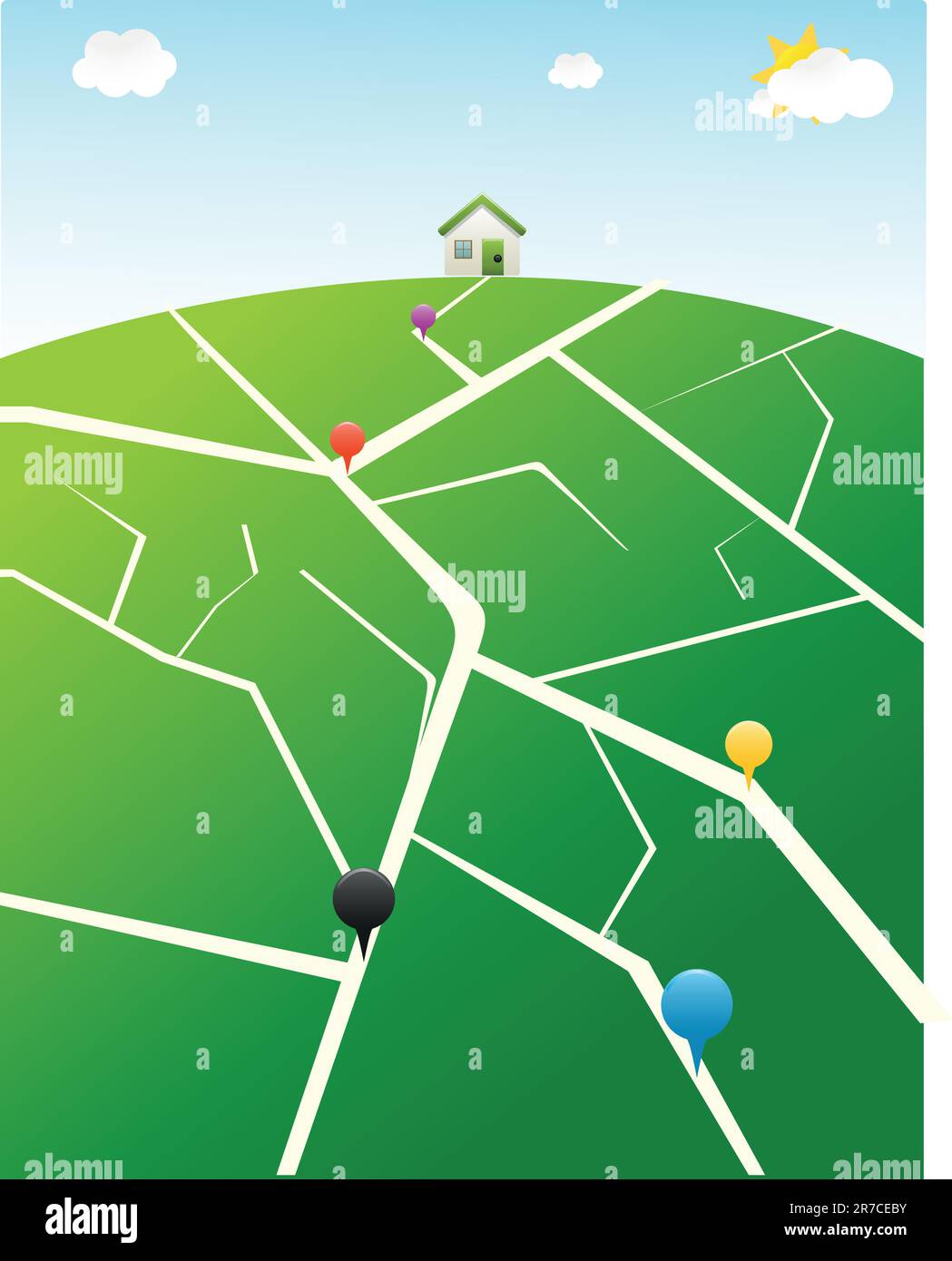 Map based Stock Vector Images - Alamy