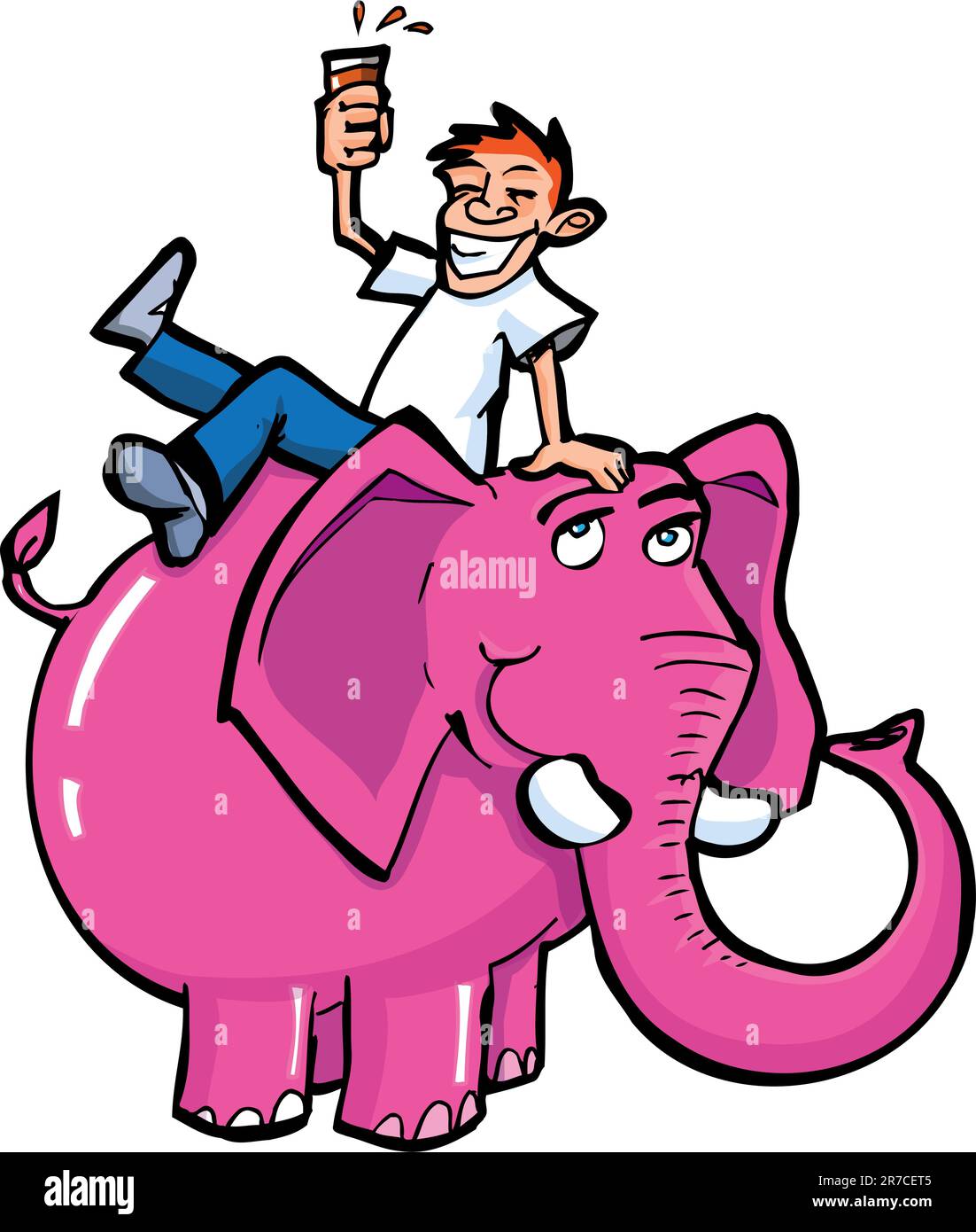 Cartoon drunk man hi-res stock photography and images - Alamy