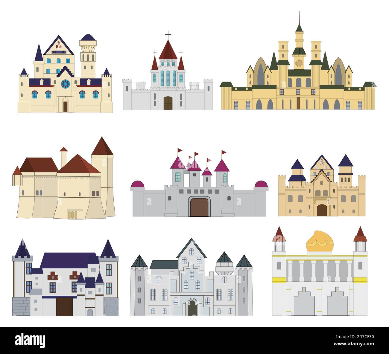 Fairy cute castle fantasy Cut Out Stock Images & Pictures - Alamy