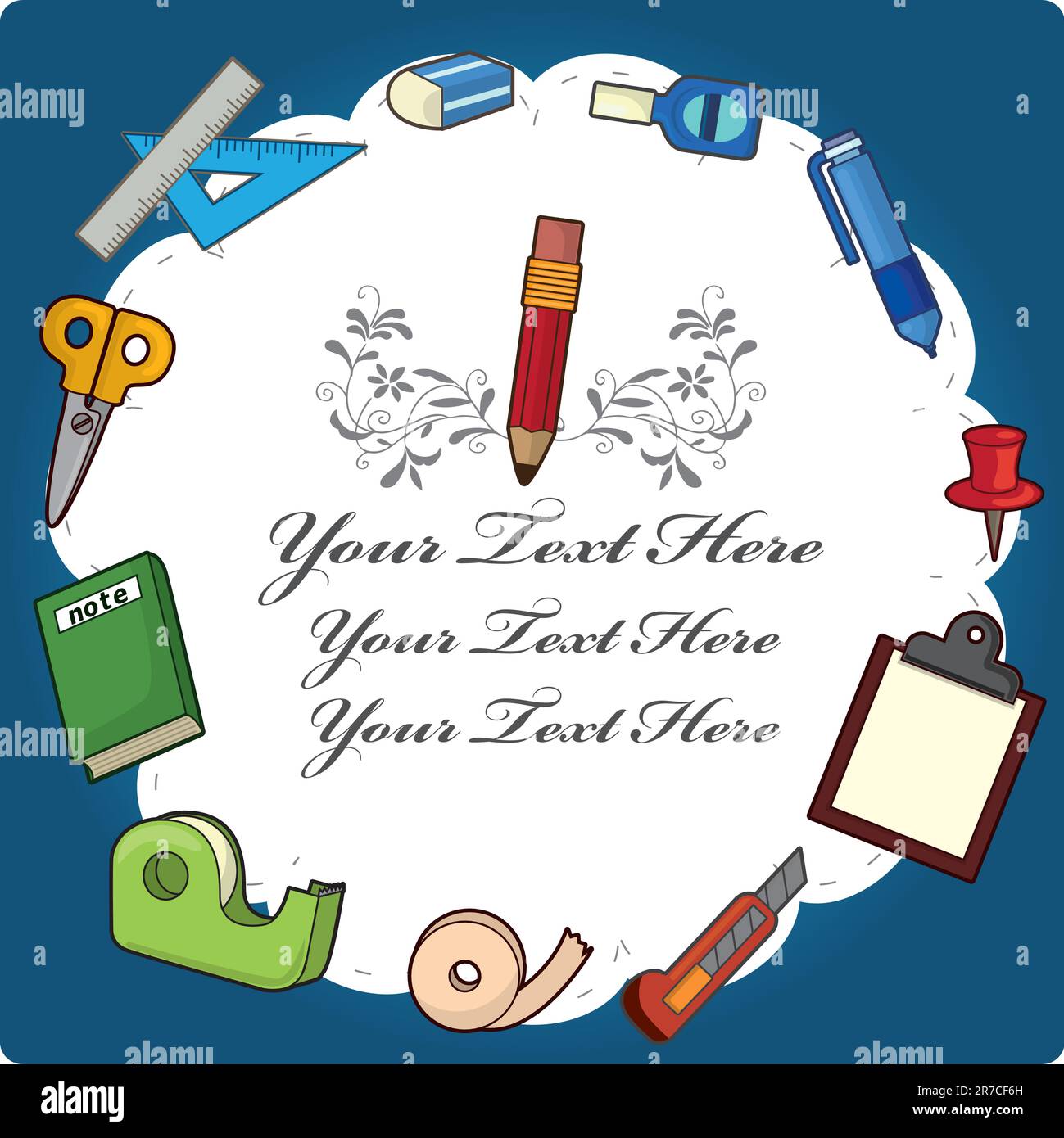 cartoon school card Stock Vector Image & Art - Alamy