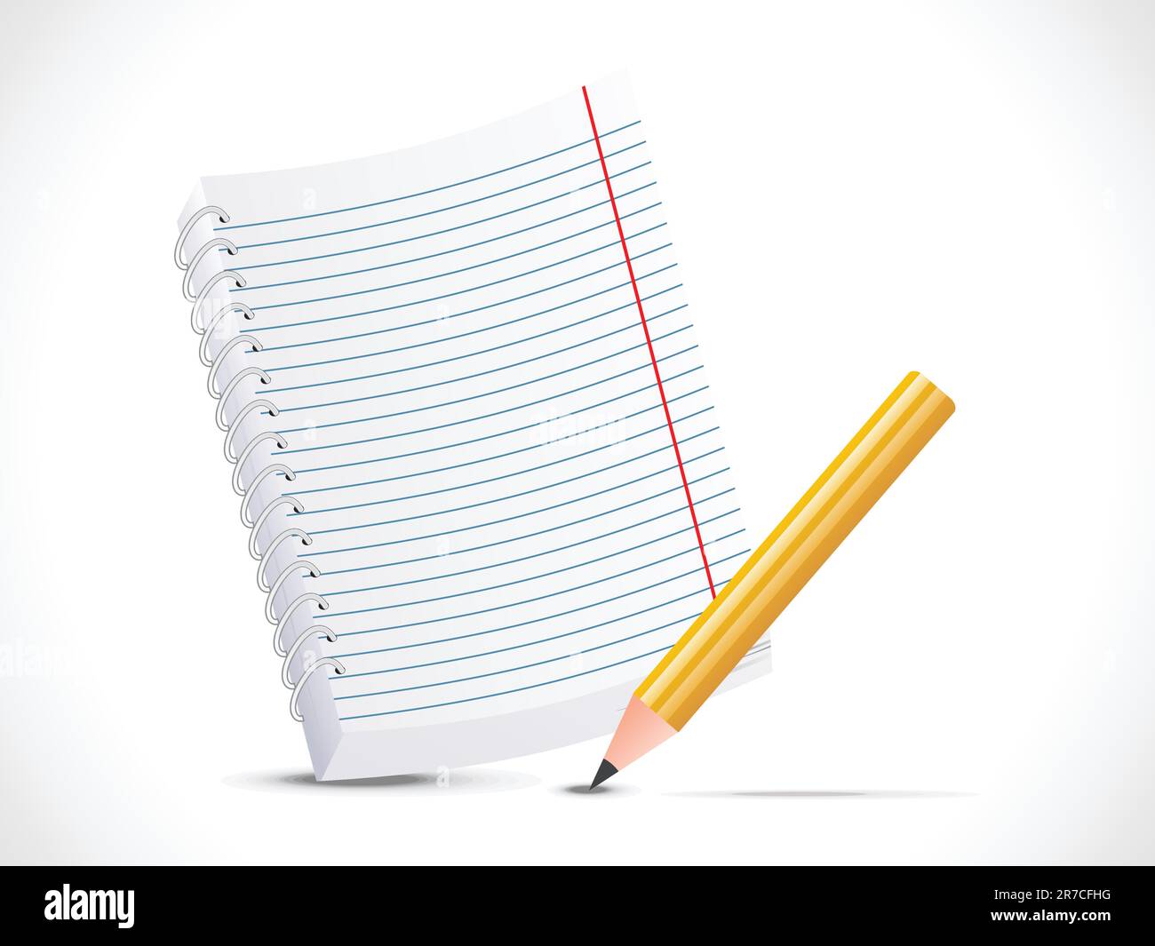 Notepad pencil icon simple Stock Vector Images - Alamy