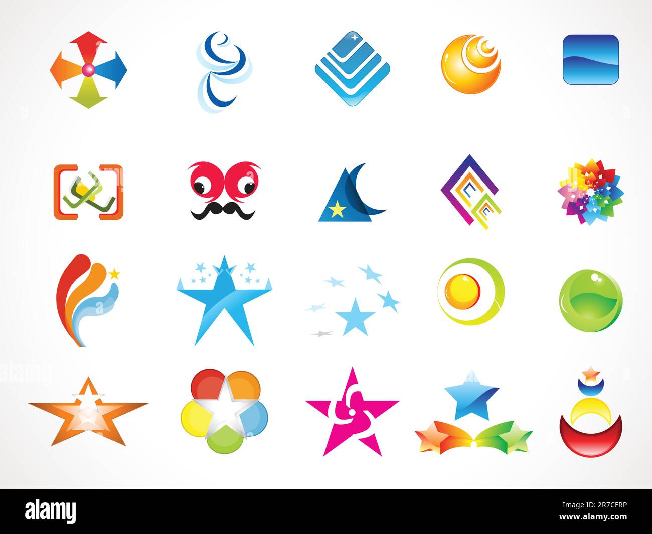 abstract multiple design icons template vector illustration Stock ...