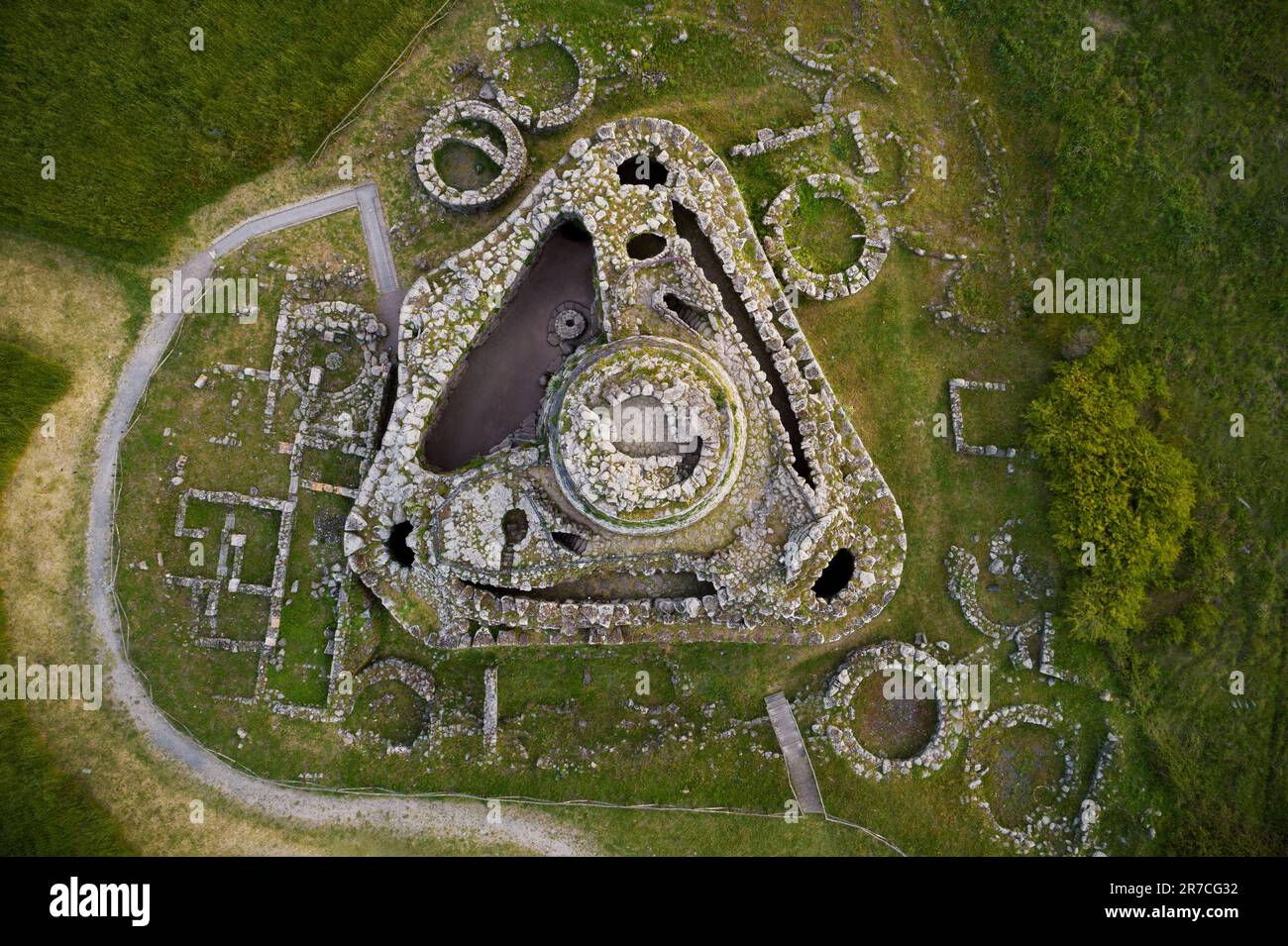 Sardinia, Nuraghe Santu Antine, basalt blocks, Bronze Age - Nuragic ...