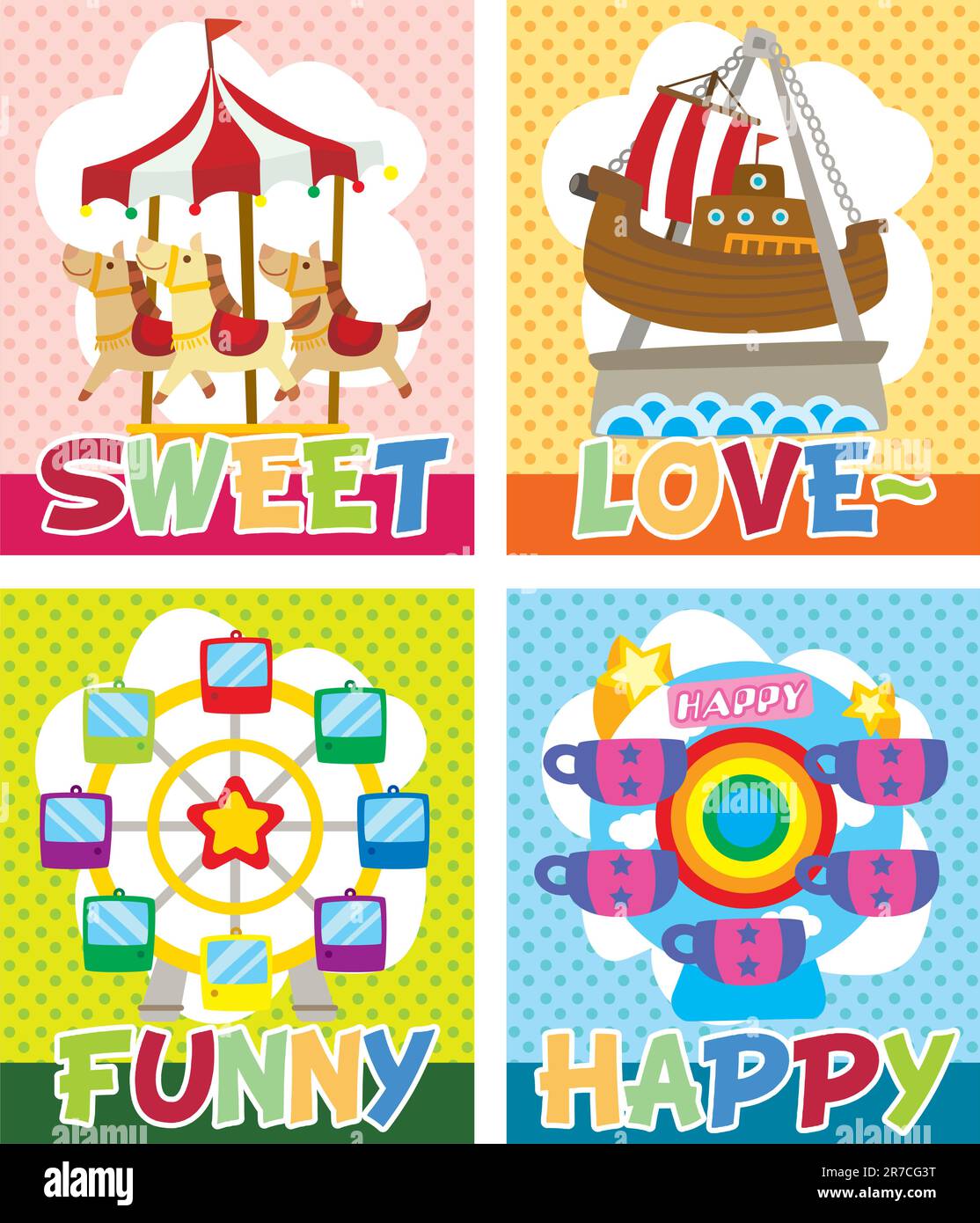 cartoon playground card Stock Vector Image & Art - Alamy