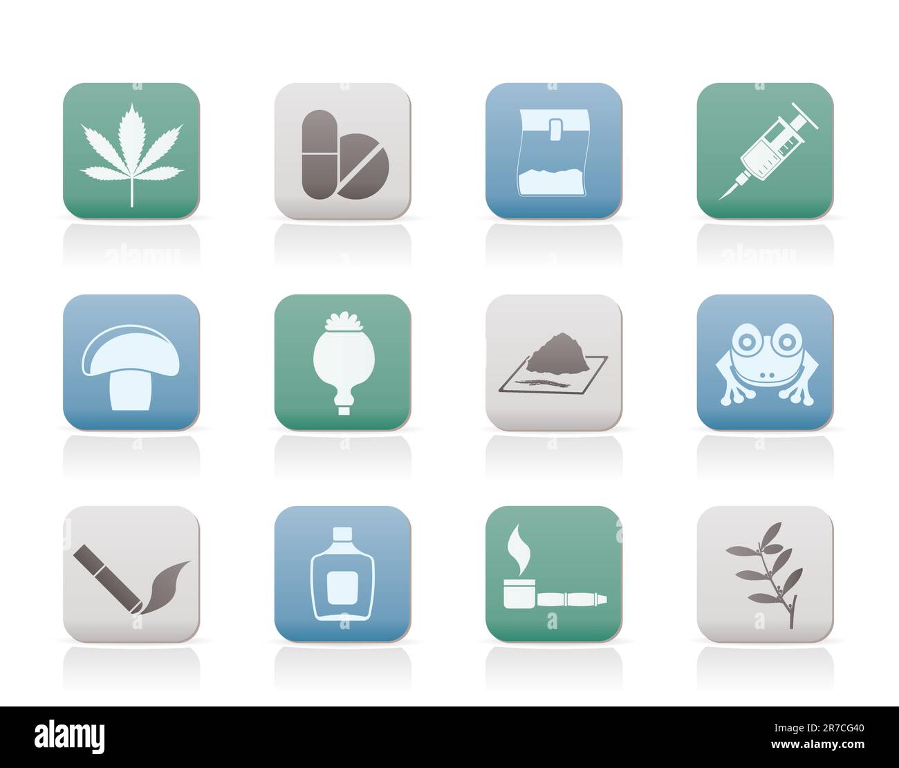 Different kind of drug icons - vector icon set Stock Vector Image & Art ...