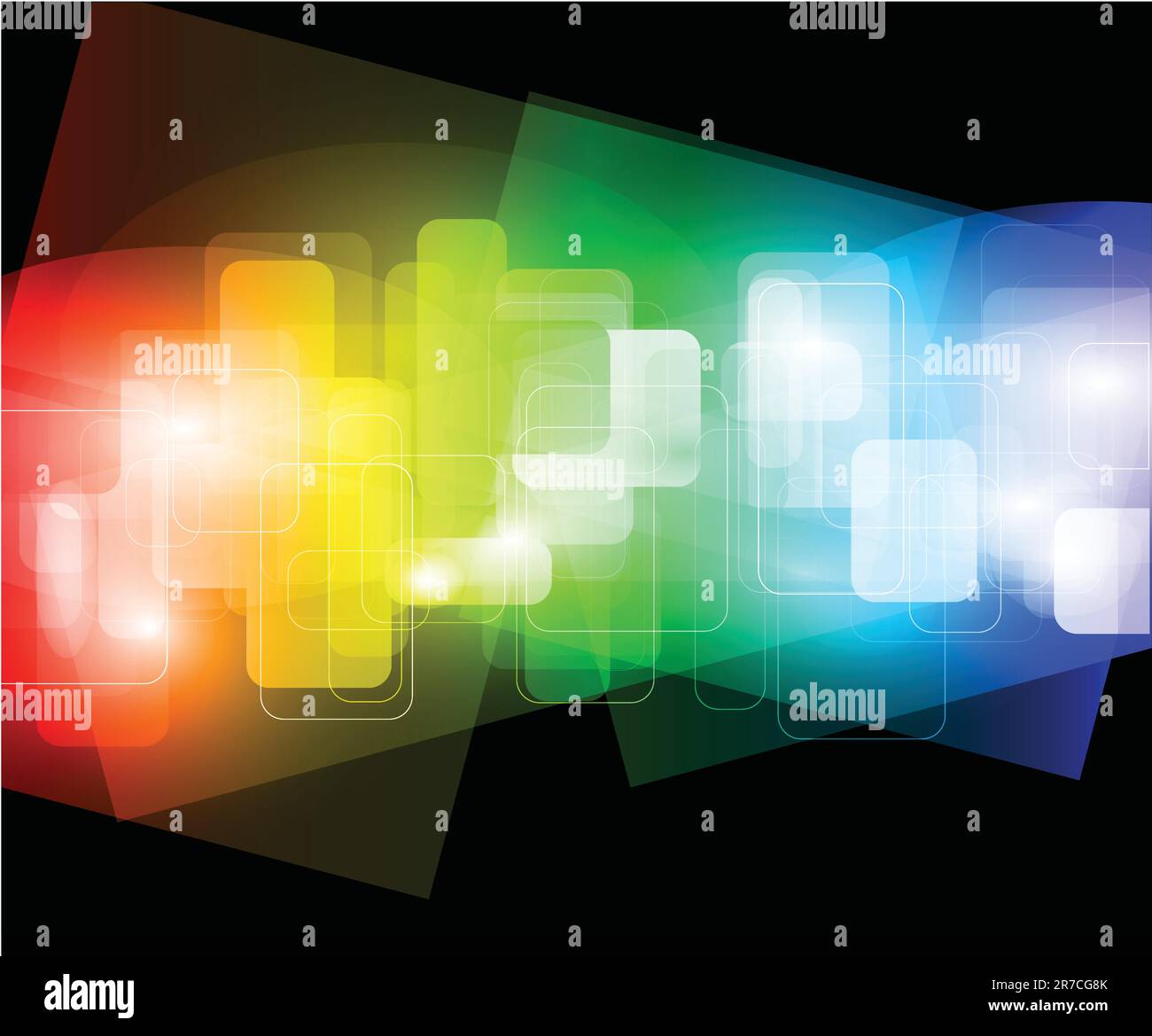 Abstract background using bright rainbow colours Stock Vector Image ...