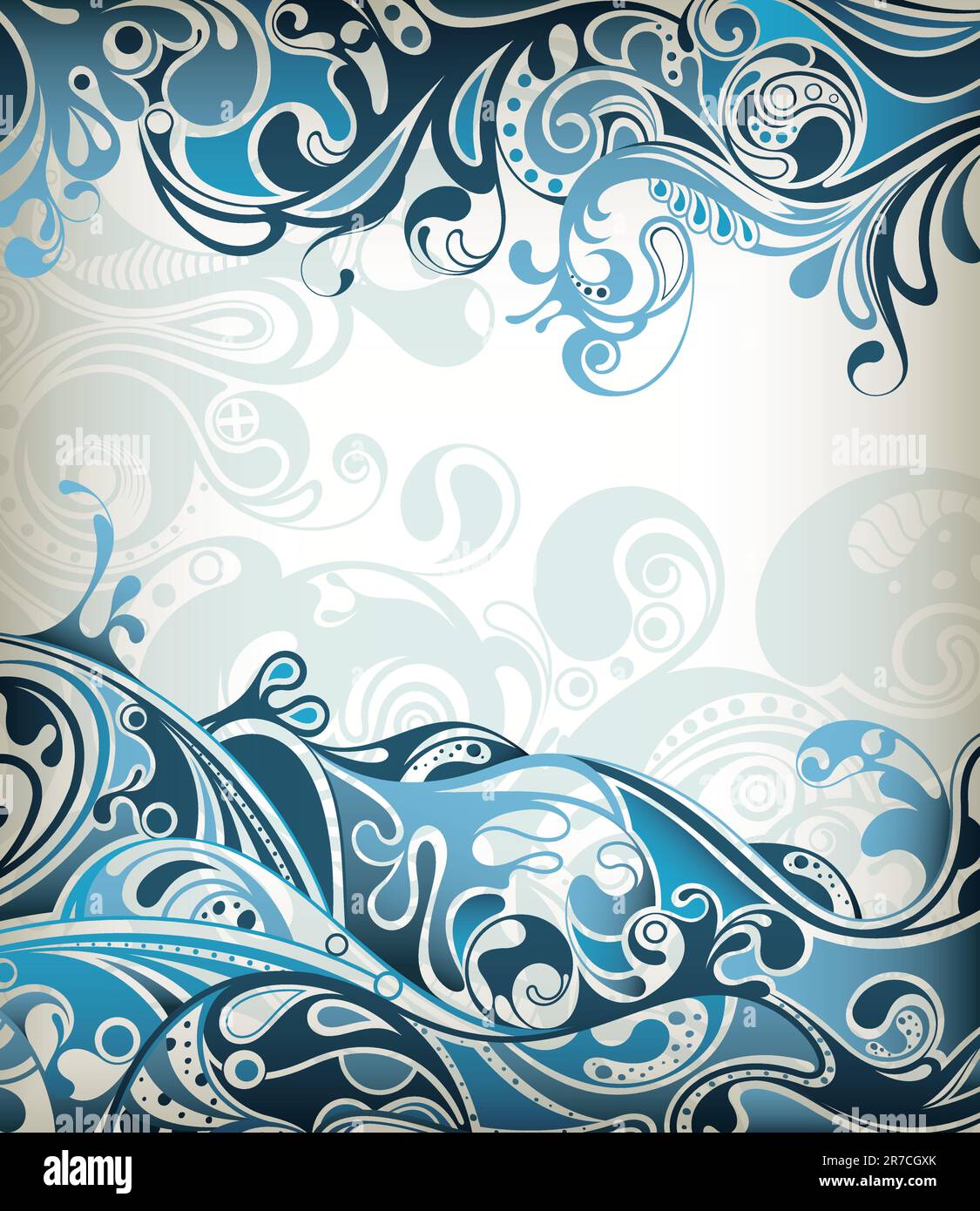 Illustration of abstract flowing scroll background Stock Vector Image ...