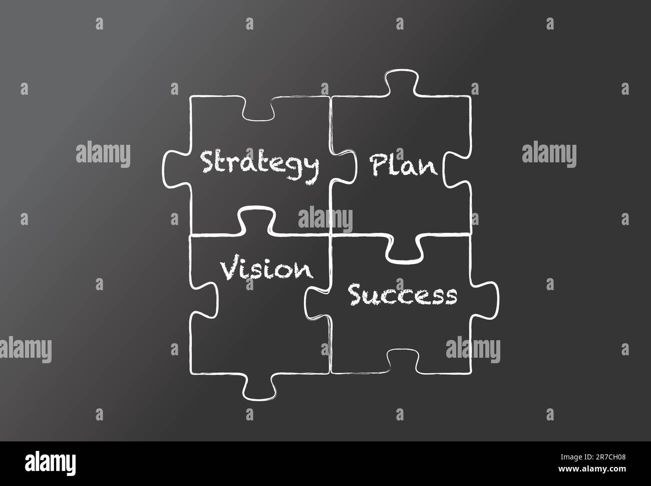 Strategy blackboard Stock Vector Images - Alamy