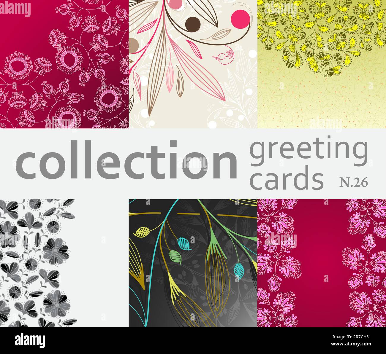 collection greeting cards Stock Vector Image & Art - Alamy