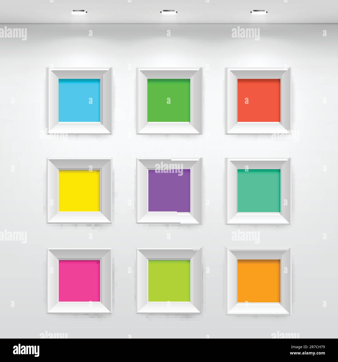 Colorful wall design Stock Vector Images - Alamy