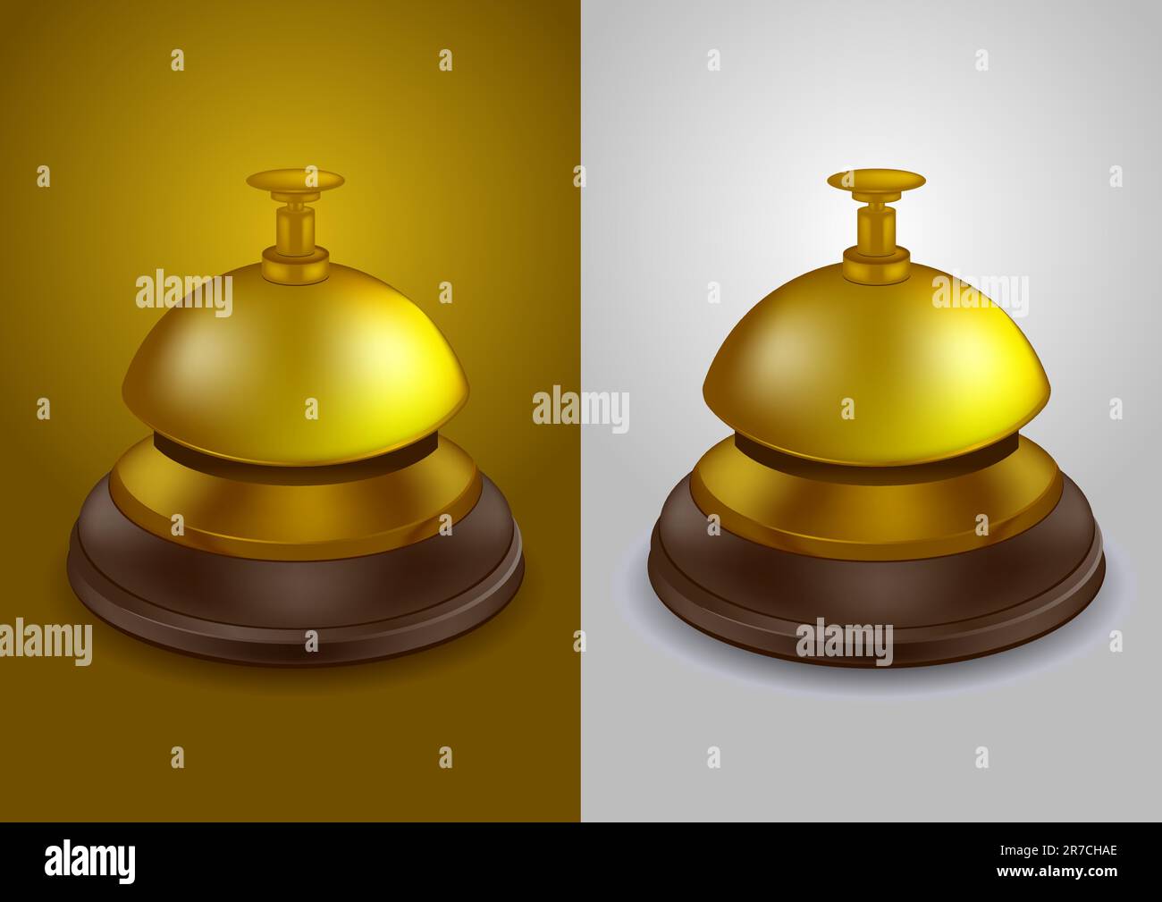 Antique service bell Stock Vector Images - Alamy