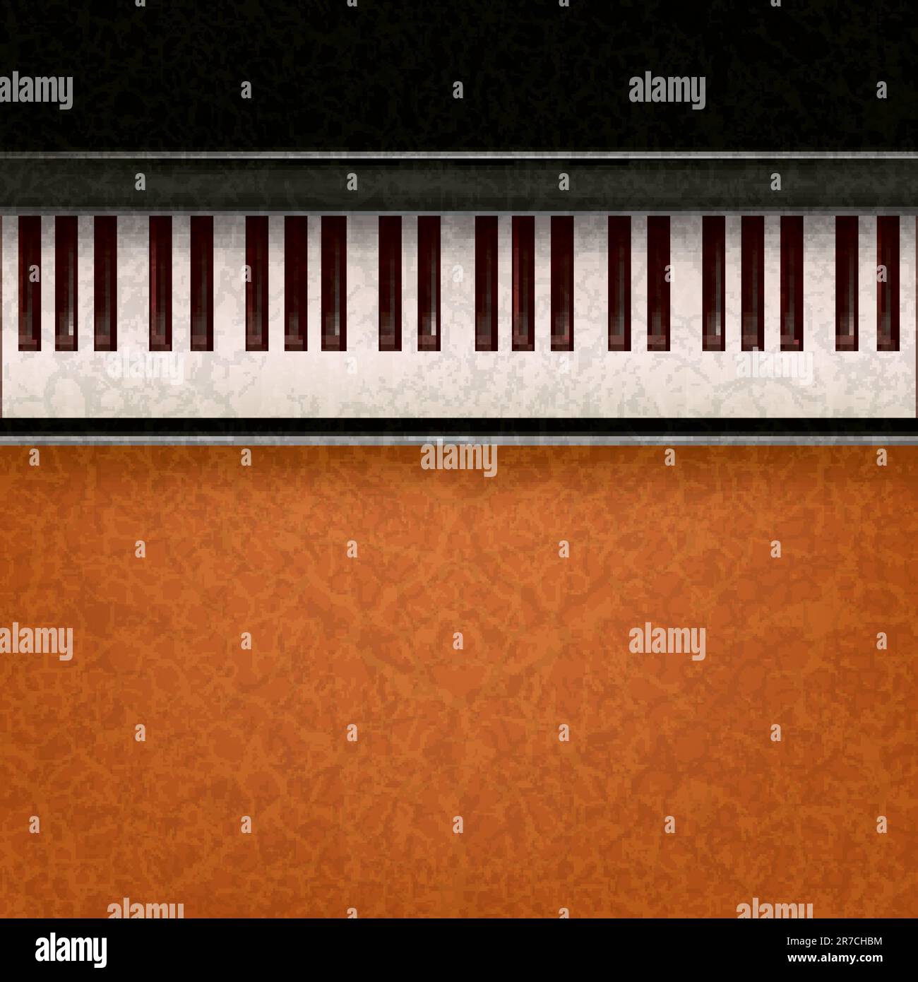 abstract music grunge background with piano on a brown Stock Vector ...