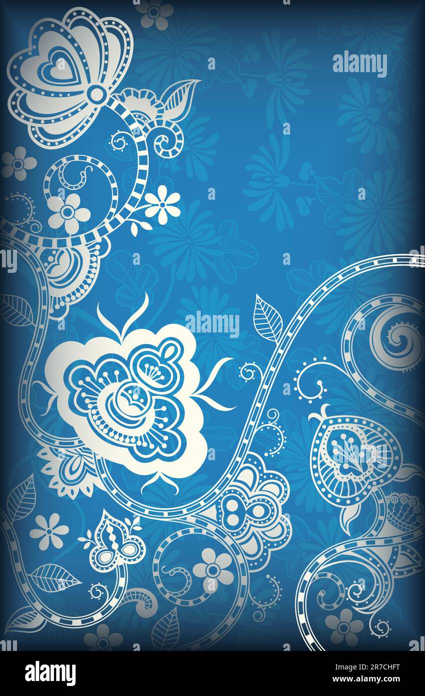 Illustration of abstract floral background Stock Vector Image & Art - Alamy