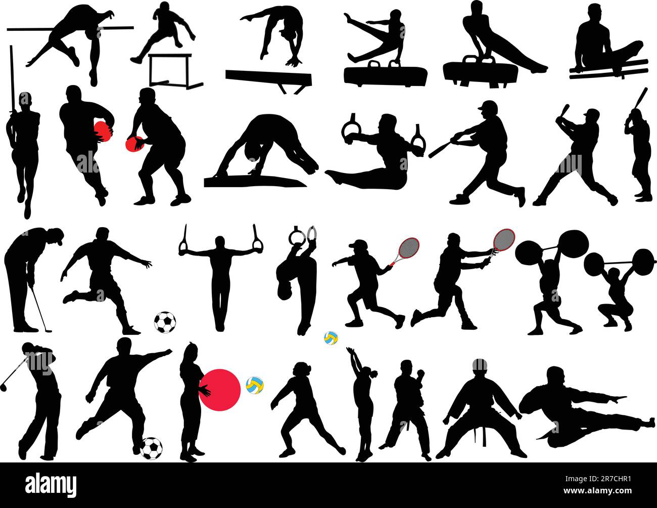 illustration of different sport - vector Stock Vector Image & Art - Alamy