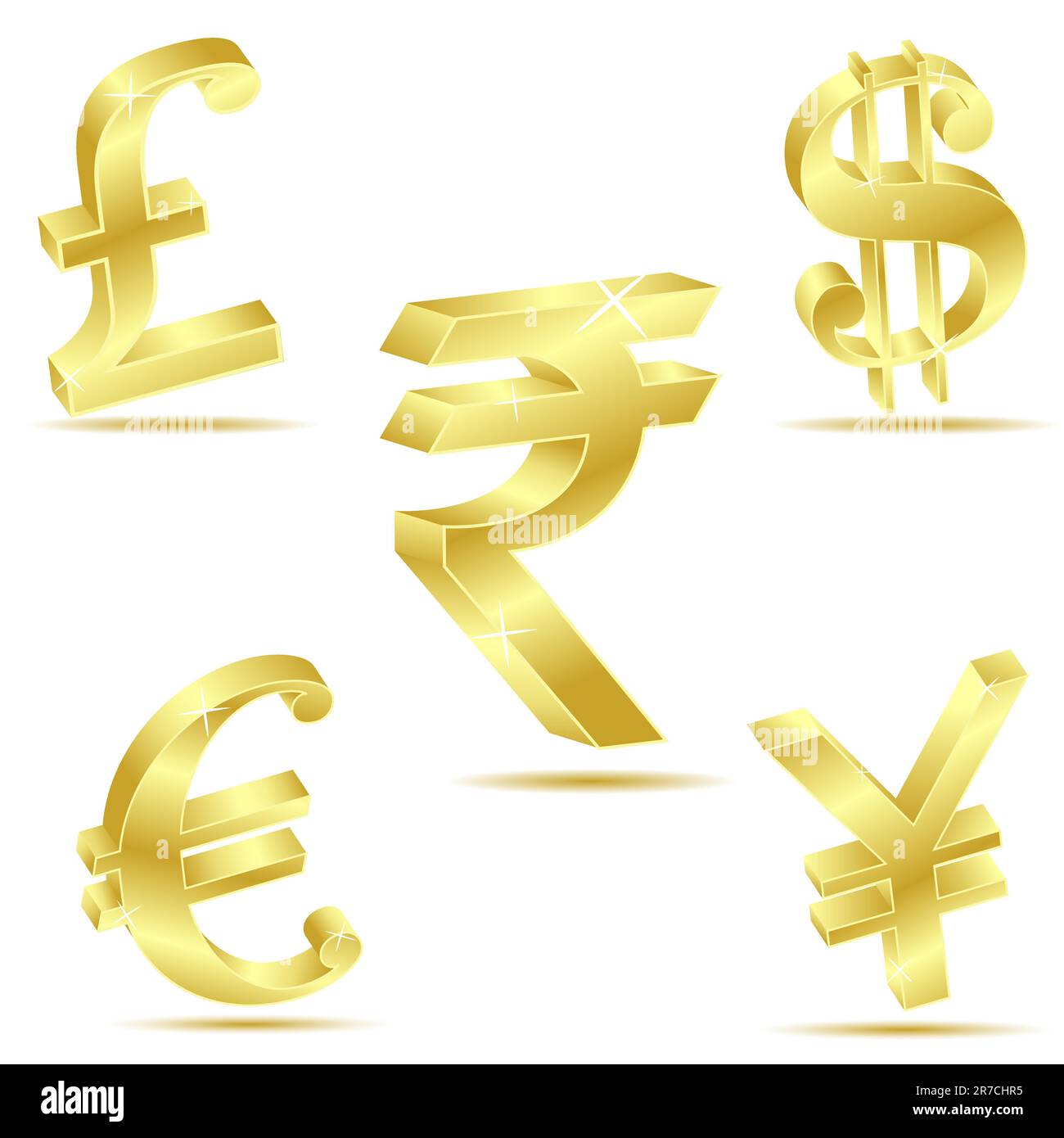 illustration of currency symbol on white background Stock Vector Image ...