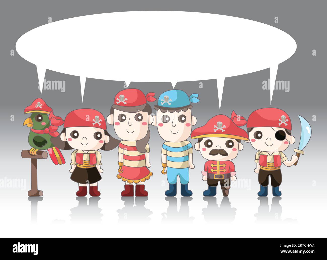 cartoon pirate card Stock Vector Image & Art - Alamy