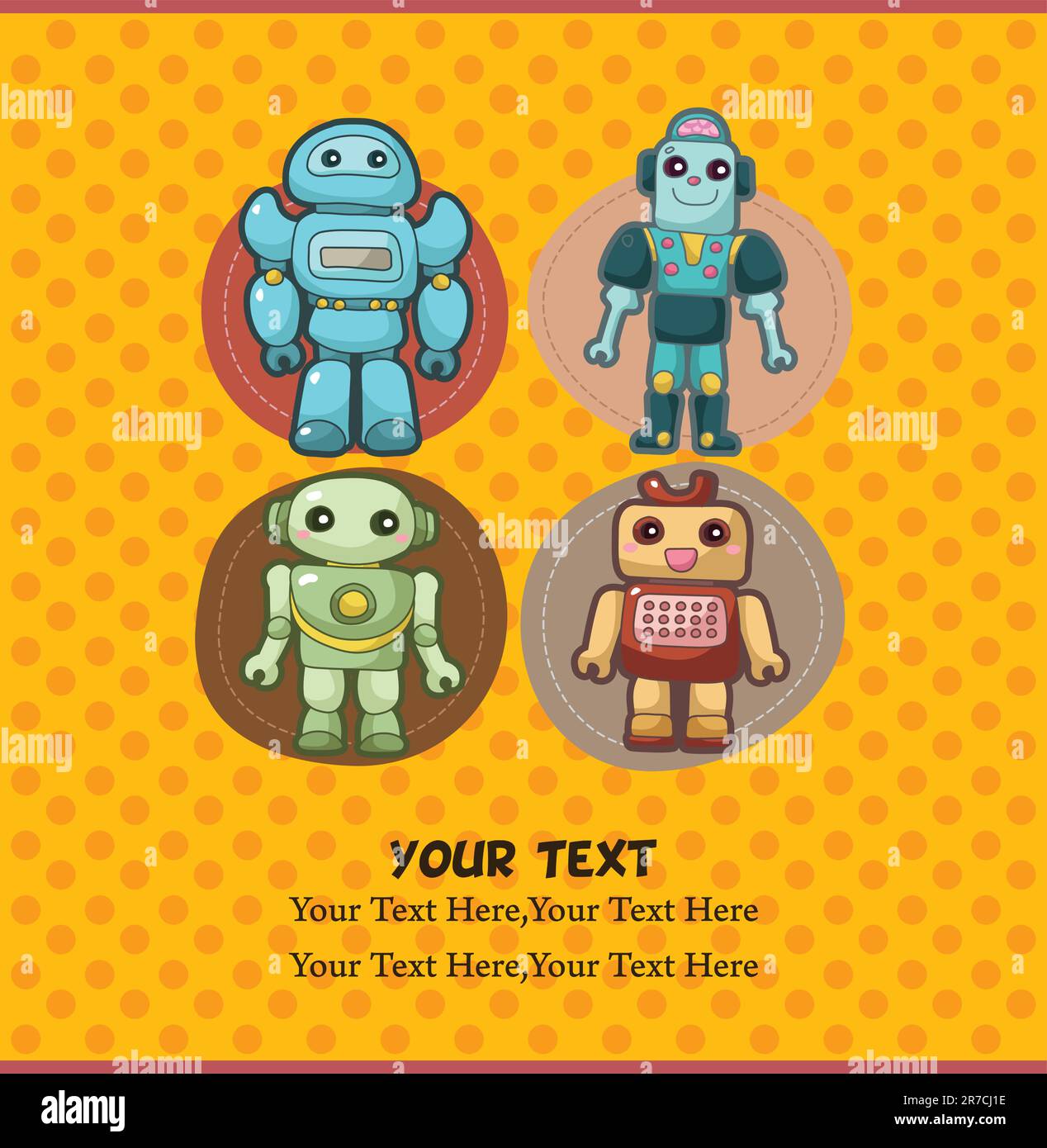 seamless Robot pattern Stock Vector Image & Art - Alamy