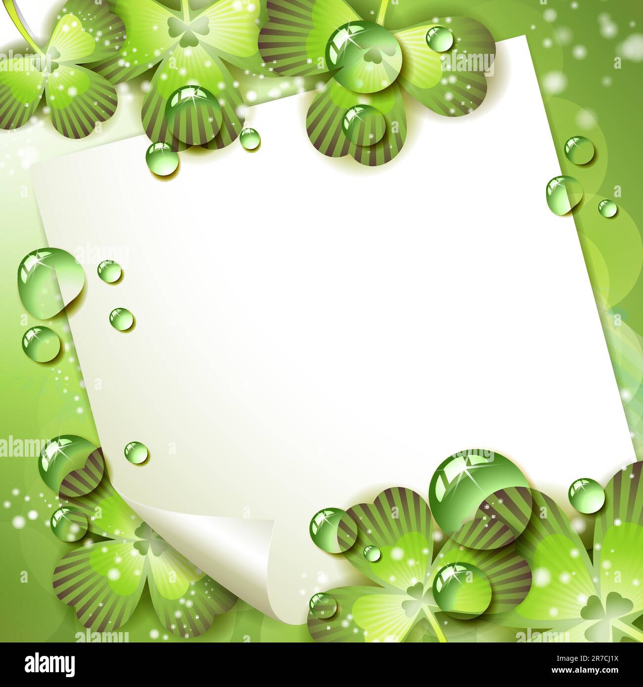 Clover icon over white background Stock Vector Images - Alamy
